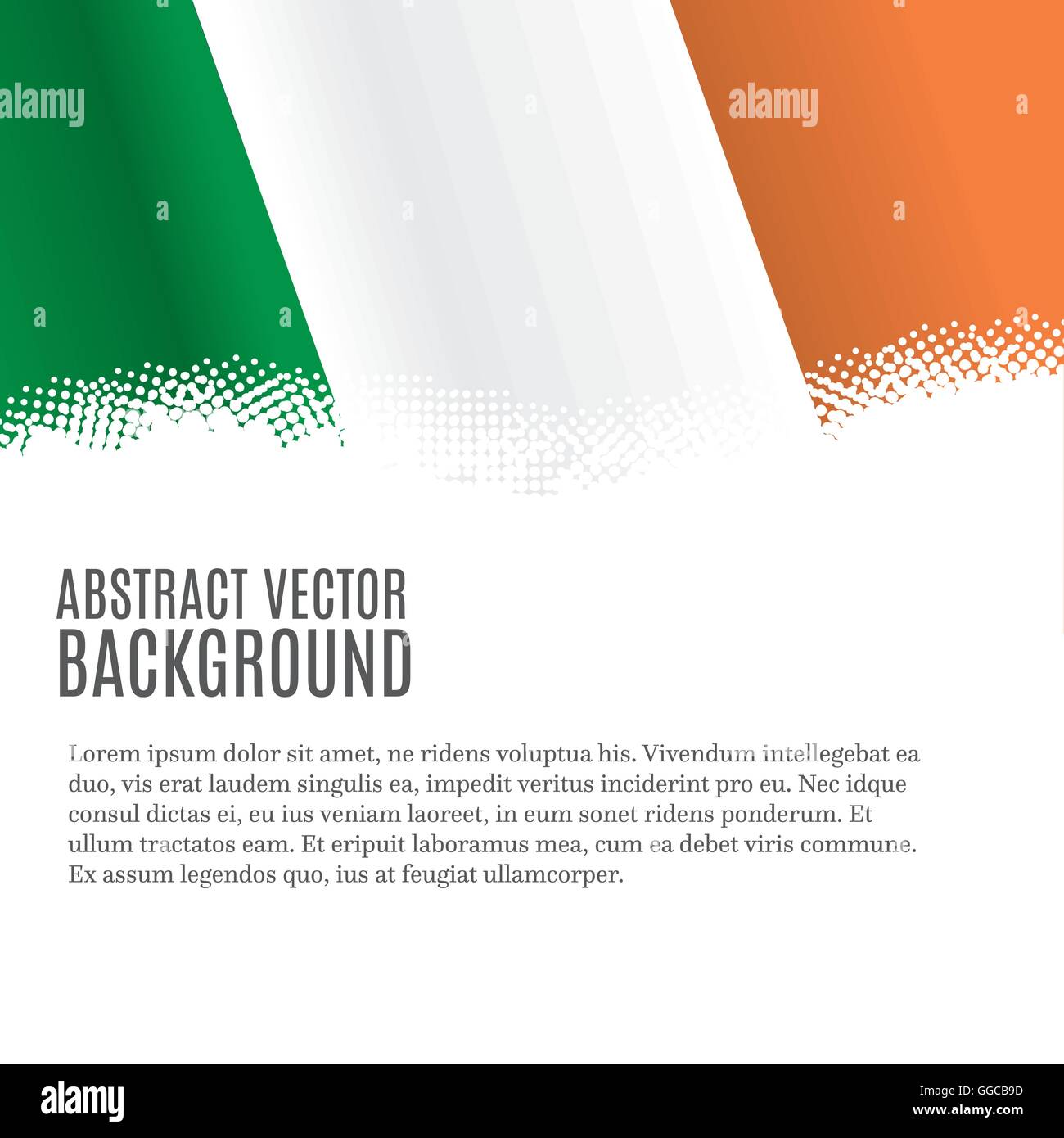 Vector background with Irish flag Stock Vector Image & Art - Alamy