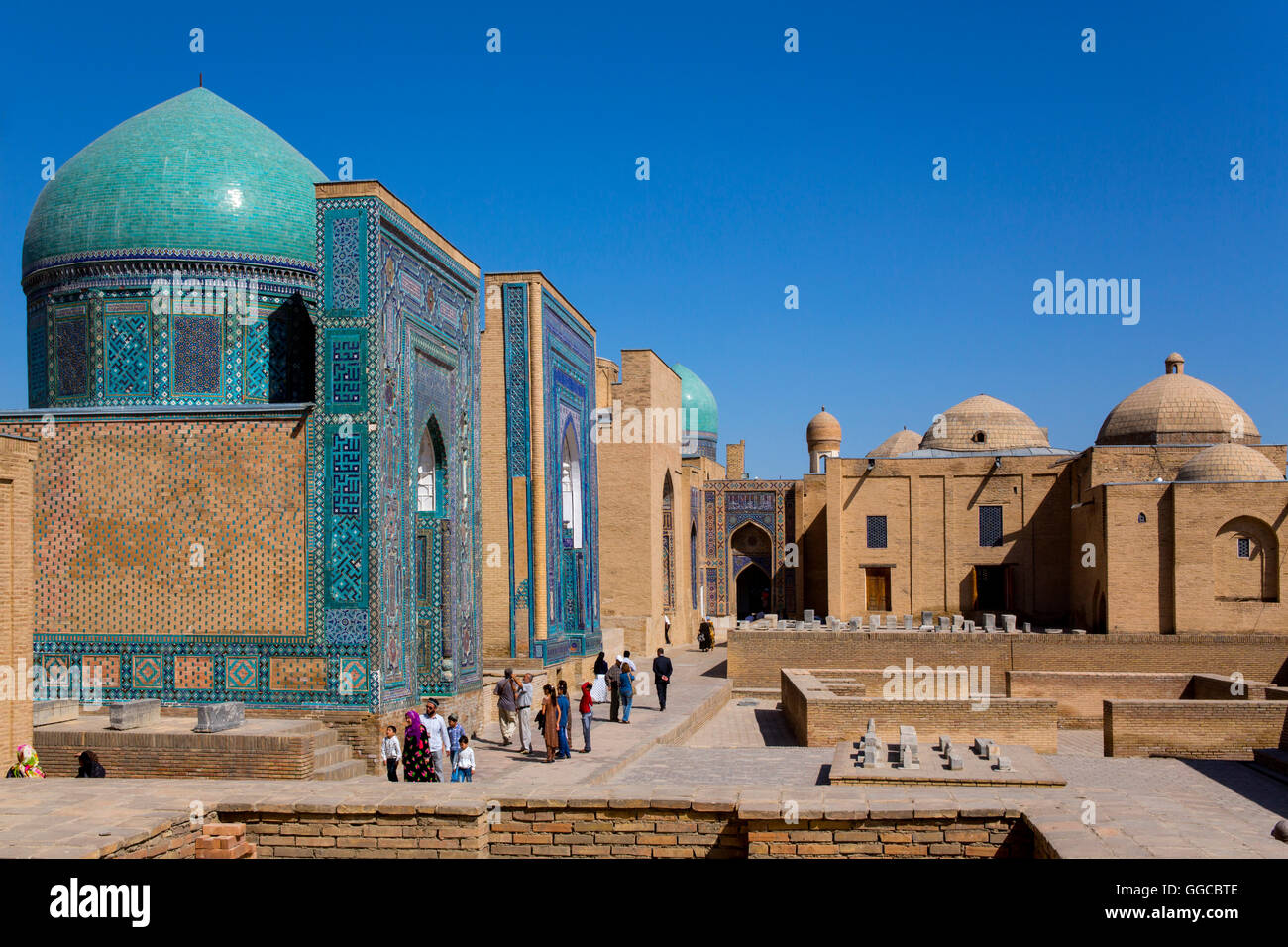 geography / travel, Uzbekistan, Samarkand, Shah-i-Zinda, built 9th ...