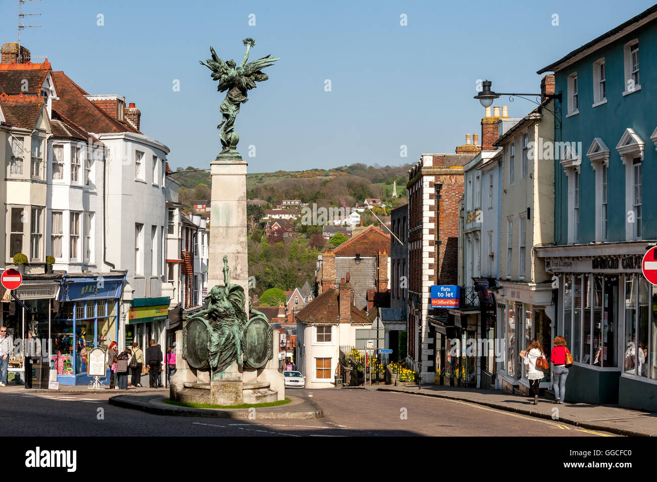 General views of Lewes, the county town of East Sussex Stock Photo - Alamy