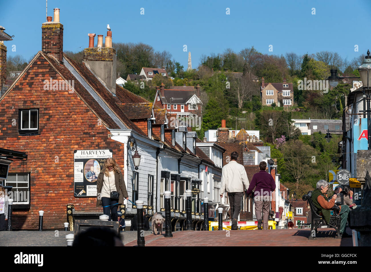 General views of Lewes, the county town of East Sussex Stock Photo - Alamy