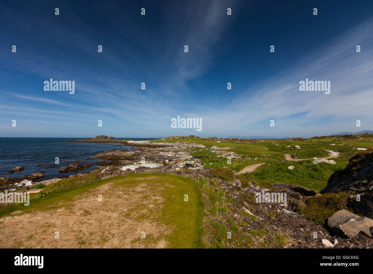 Lofoten Links Golf Course, Gimsoy, Lofoten Islands, Norway. The worlds ...