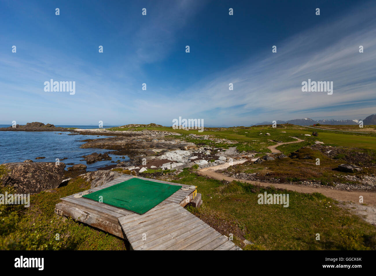 Lofoten Links Golf Course, Gimsoy, Lofoten Islands, Norway. The worlds ...