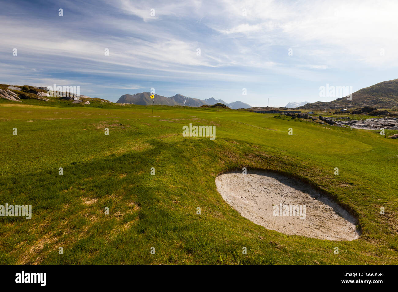 Lofoten Links Golf Course, Gimsoy, Lofoten Islands, Norway. The worlds ...