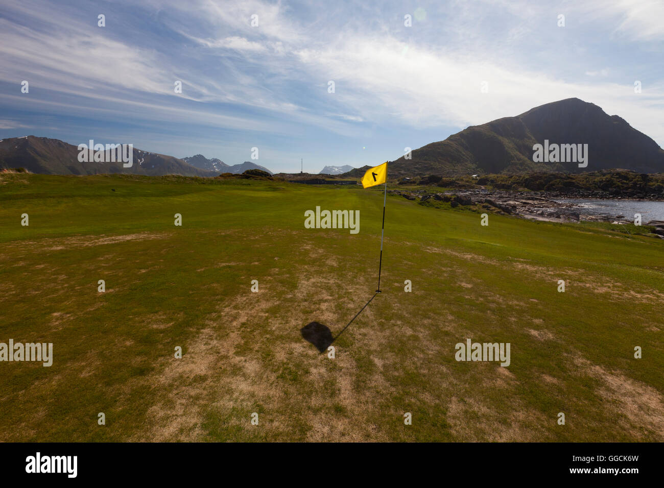 Lofoten Links Golf Course, Gimsoy, Lofoten Islands, Norway. The worlds ...