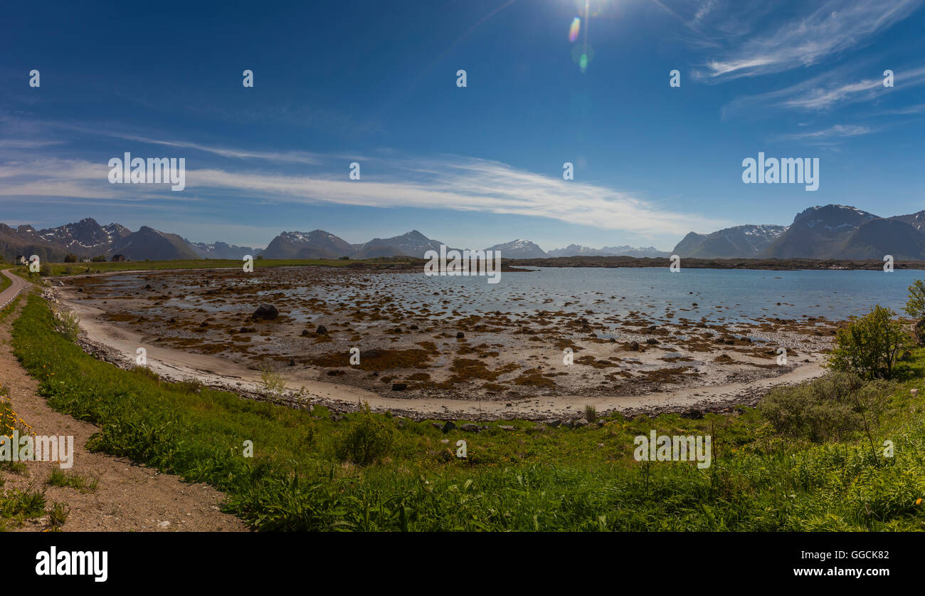 Lofoten Links Golf Course, Gimsoy, Lofoten Islands, Norway. The worlds ...
