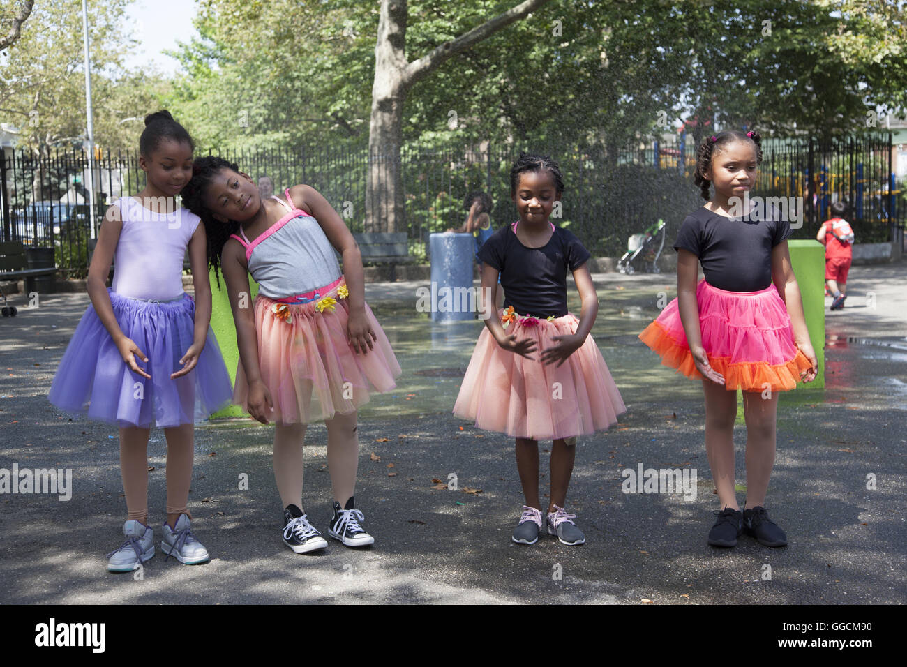 Young dancers from Cynthia King Dance perform at a local neighborhood ...