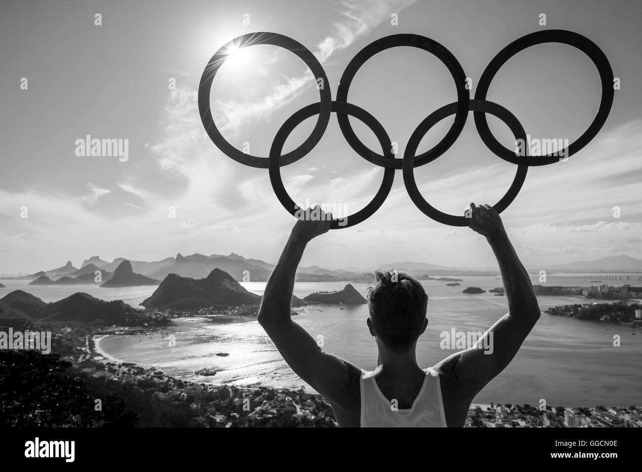 Olympic Rings Black And White