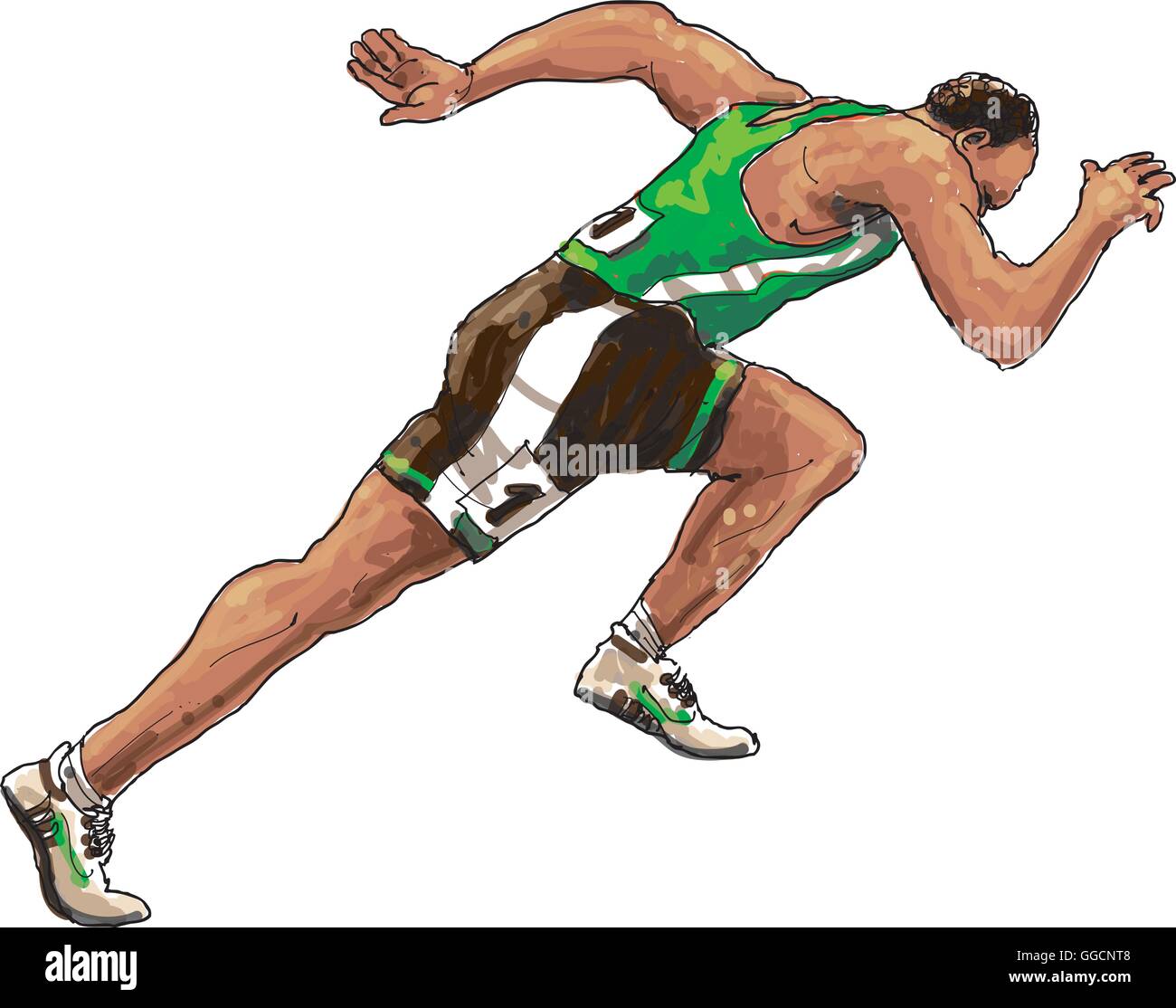 Athlete vectors hi-res stock photography and images - Alamy