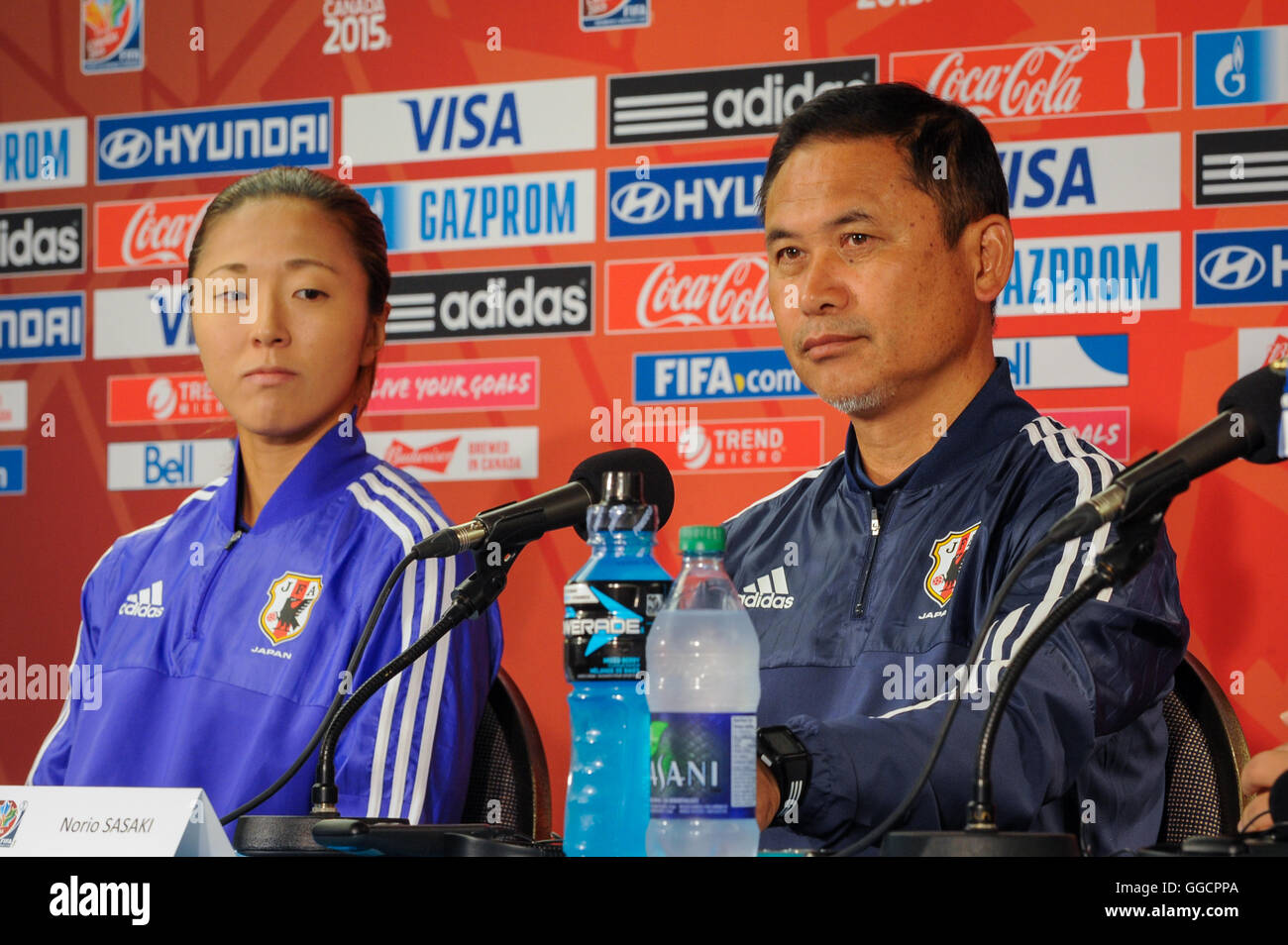The Japan WNT trained in preparation for their opening group game of ...