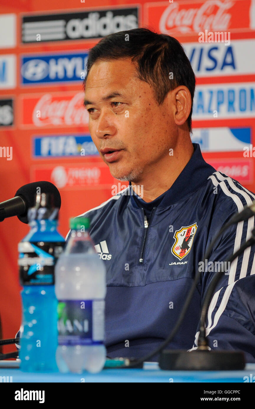 The Japan WNT trained in preparation for their opening group game of ...