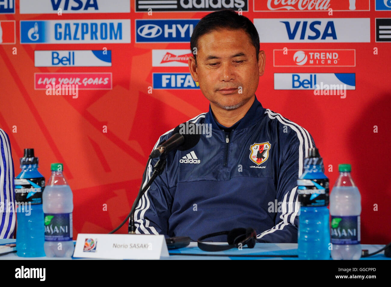 The Japan WNT trained in preparation for their opening group game of ...