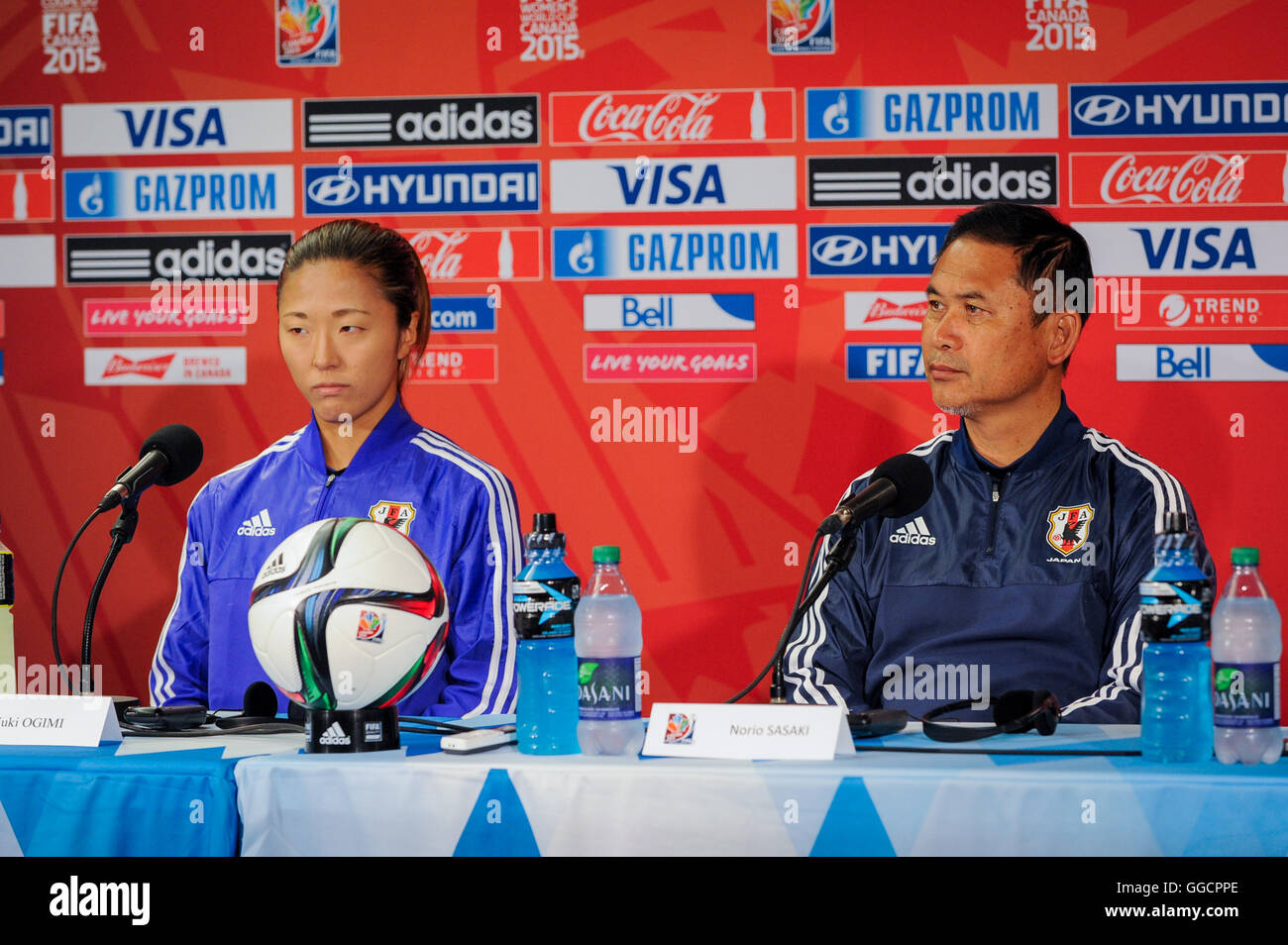 The Japan WNT trained in preparation for their opening group game of ...