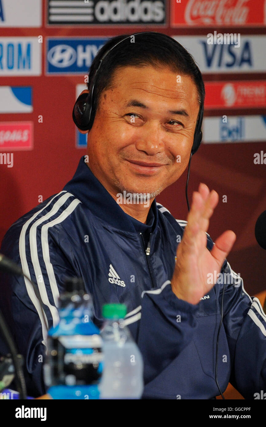 The Japan WNT trained in preparation for their opening group game of ...