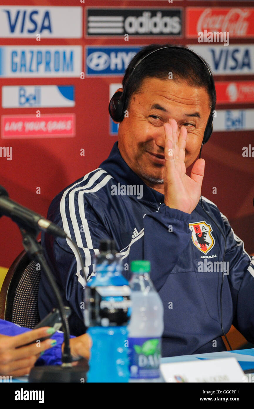 The Japan WNT trained in preparation for their opening group game of ...