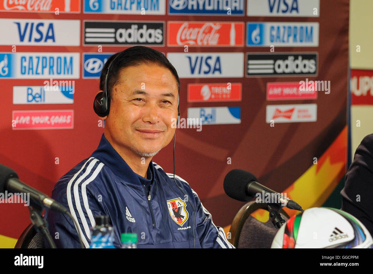 The Japan WNT trained in preparation for their opening group game of ...