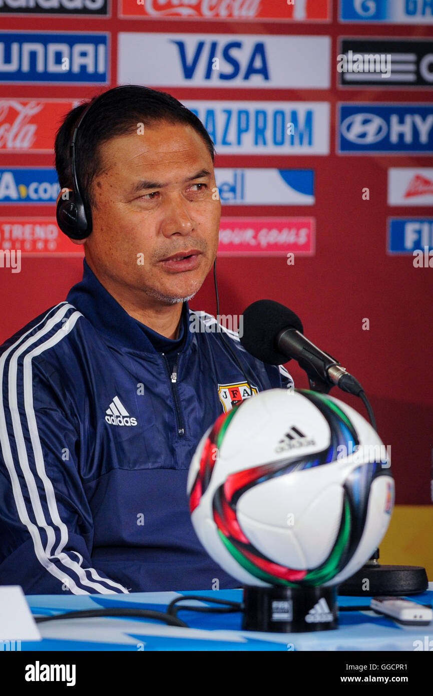 The Japan WNT trained in preparation for their opening group game of ...