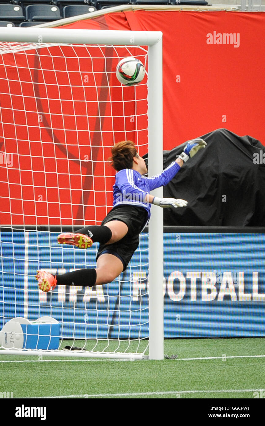 The Japan WNT trained in preparation for their opening group game of ...