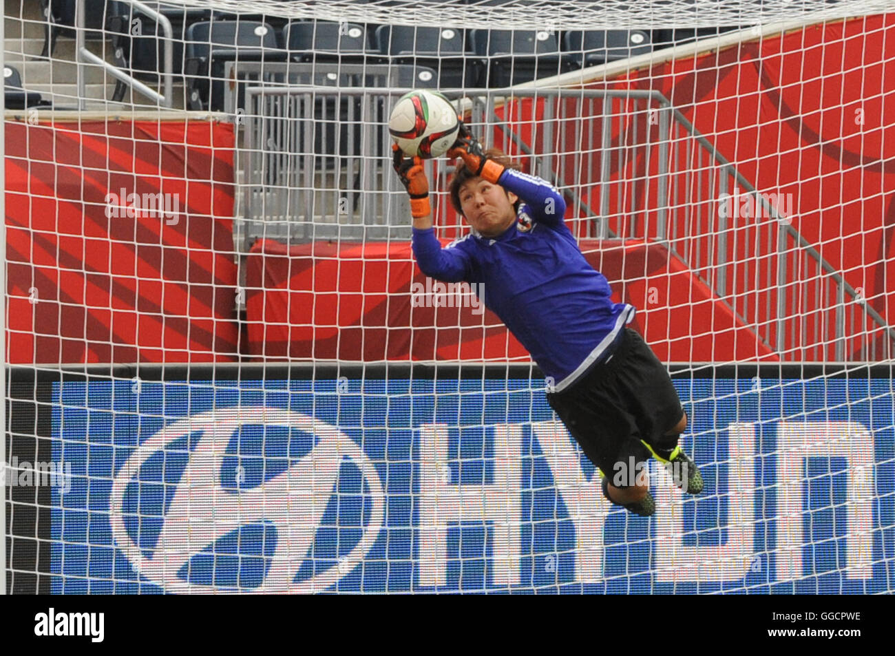 The Japan WNT trained in preparation for their opening group game of ...