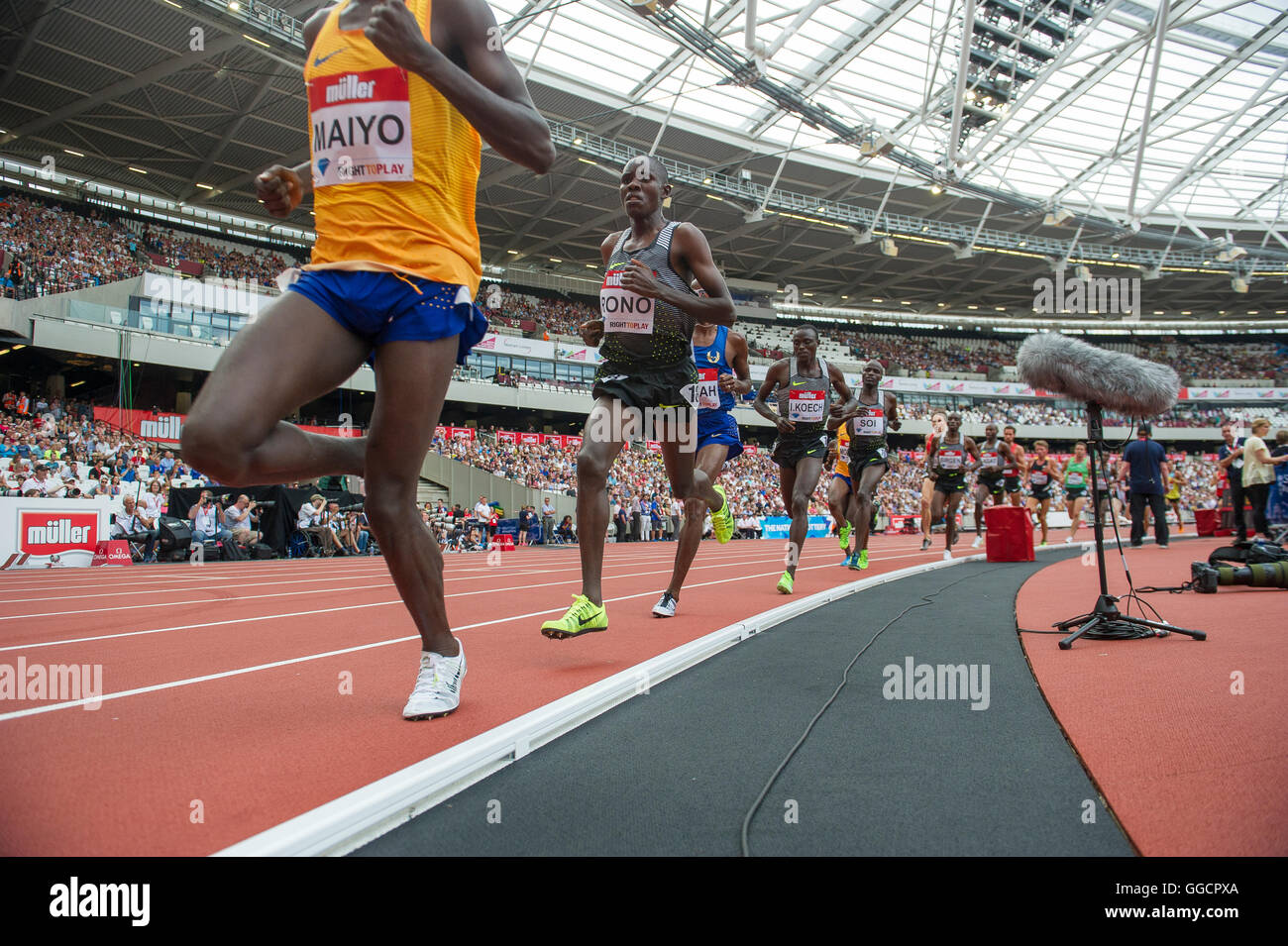 LONDON, ENGLAND - JULY 22: Vincent Rono competing in the men's 5000m ...