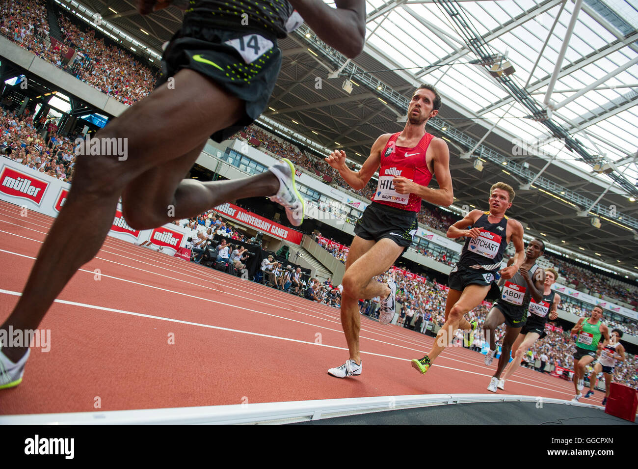 LONDON, ENGLAND - JULY 22: The men's 5000m Day Two of the Muller ...