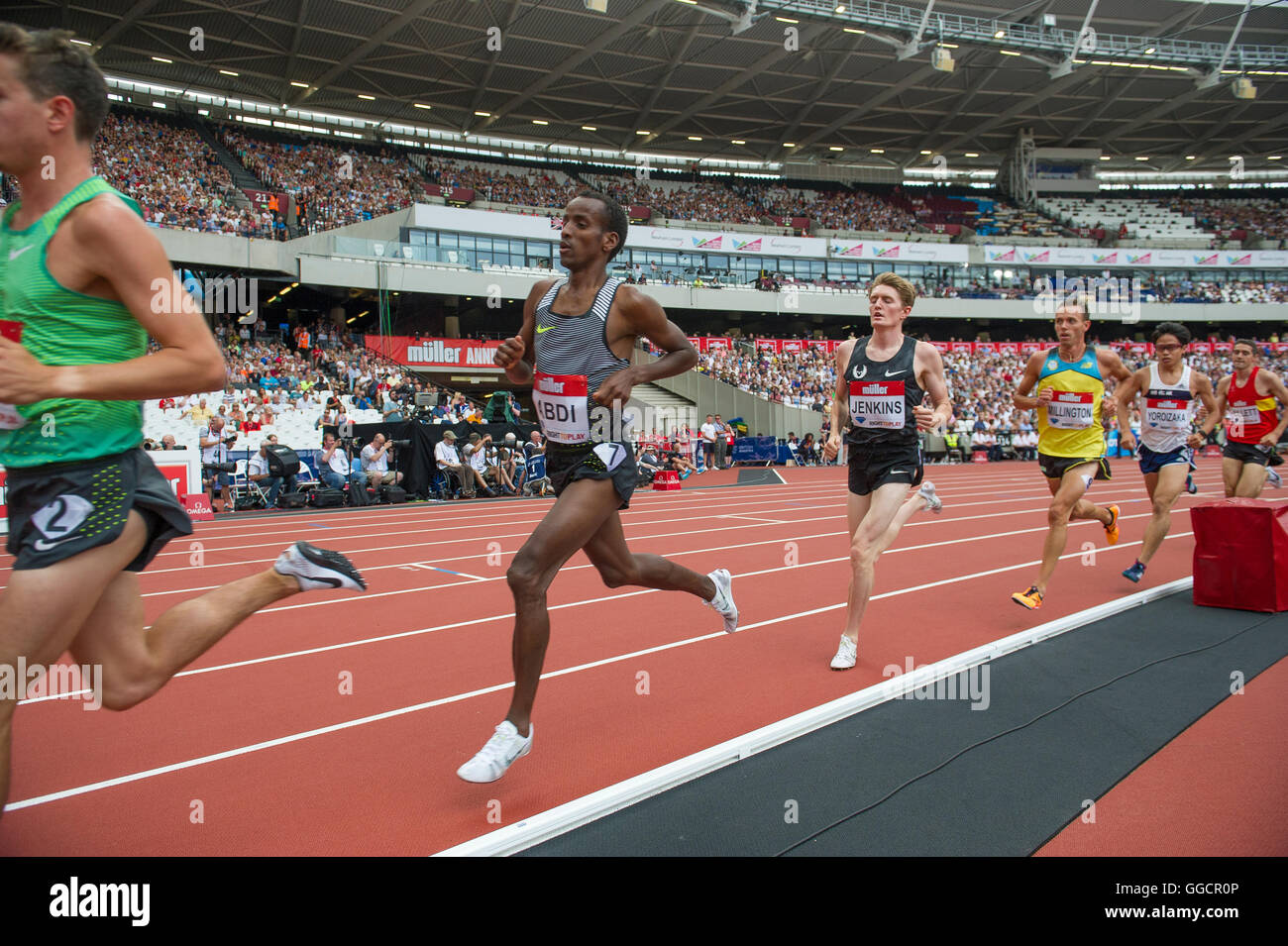 LONDON, ENGLAND - JULY 22: The men's 5000m Day Two of the Muller Anniversary Games at The Stadi ...