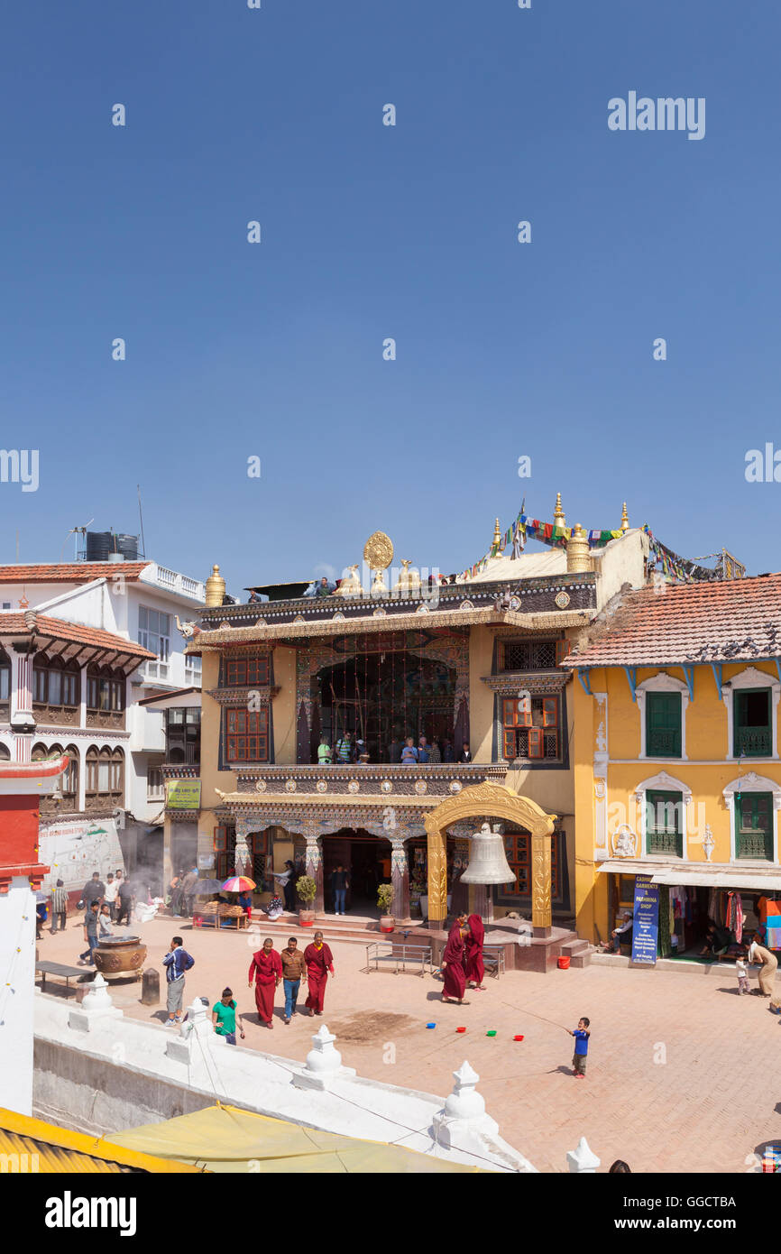 Guru Lhakhang Tamang Gompa buddhist temple, Bouddhanath, Kathmandu ...