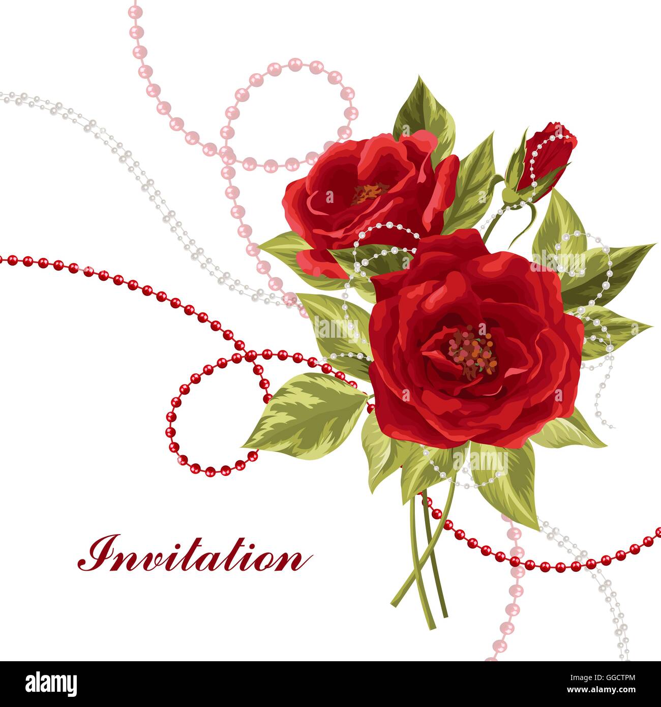 Beautiful spring bouquet composition Stock Vector Images - Alamy