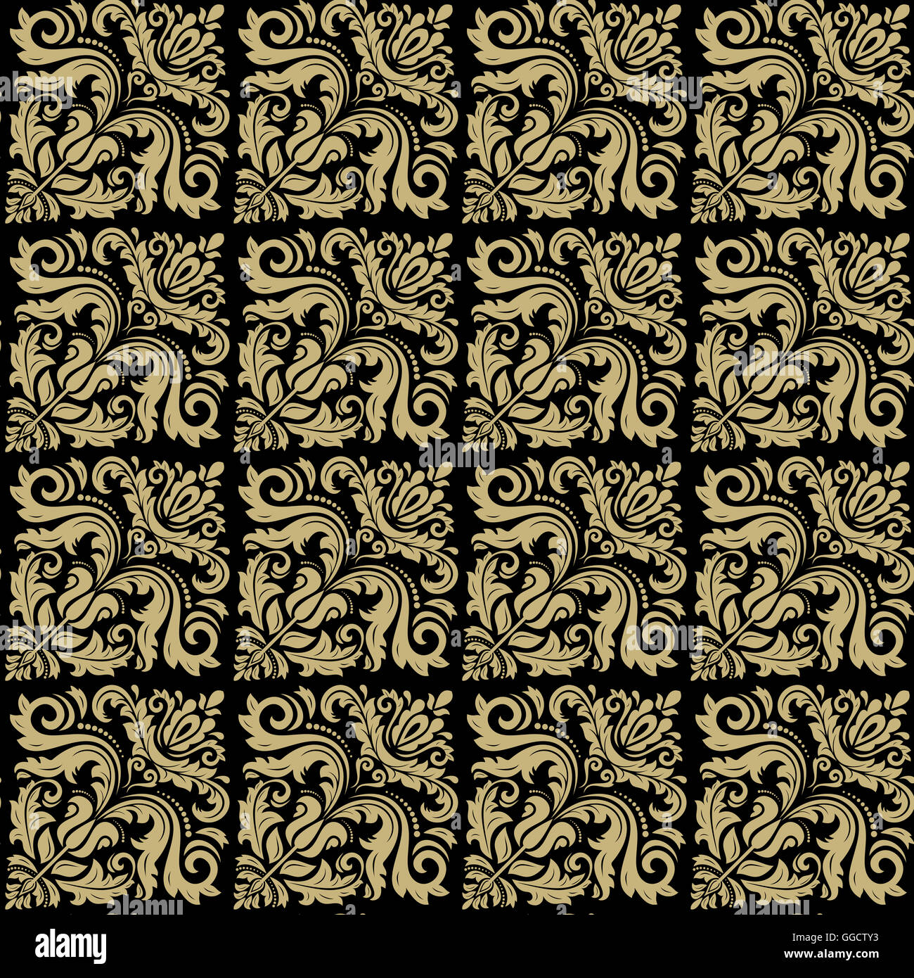 Seamless Wallpaper in the Style of Baroque Stock Photo - Alamy