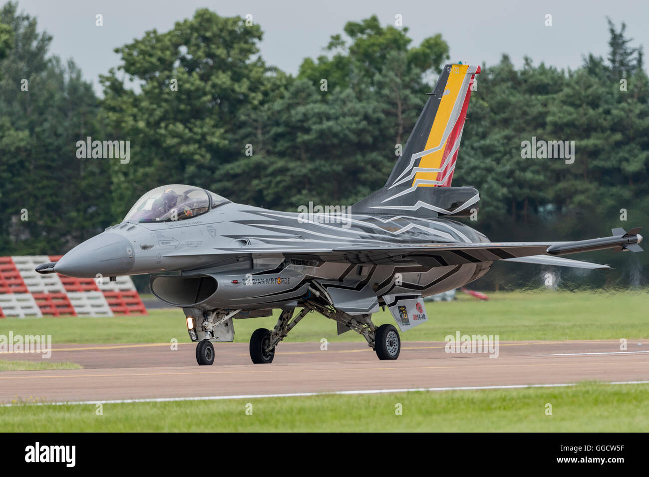F-16A MLU Fighting Falcon Belgian Air Force at the Royal International ...