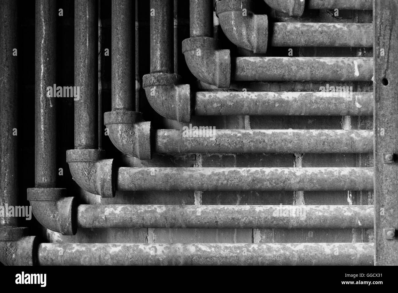 Pipes corner Black and White Stock Photos & Images - Alamy