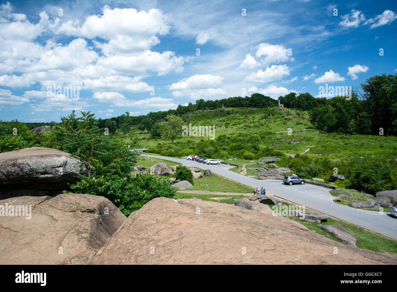 Little round top gettysburg battlefield pennsylvania civil war united ...