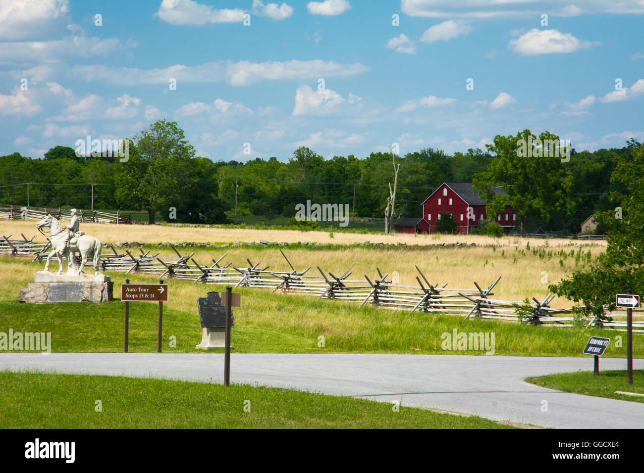 The battlefields at Gettysburg National Military Park, Gettysburg ...