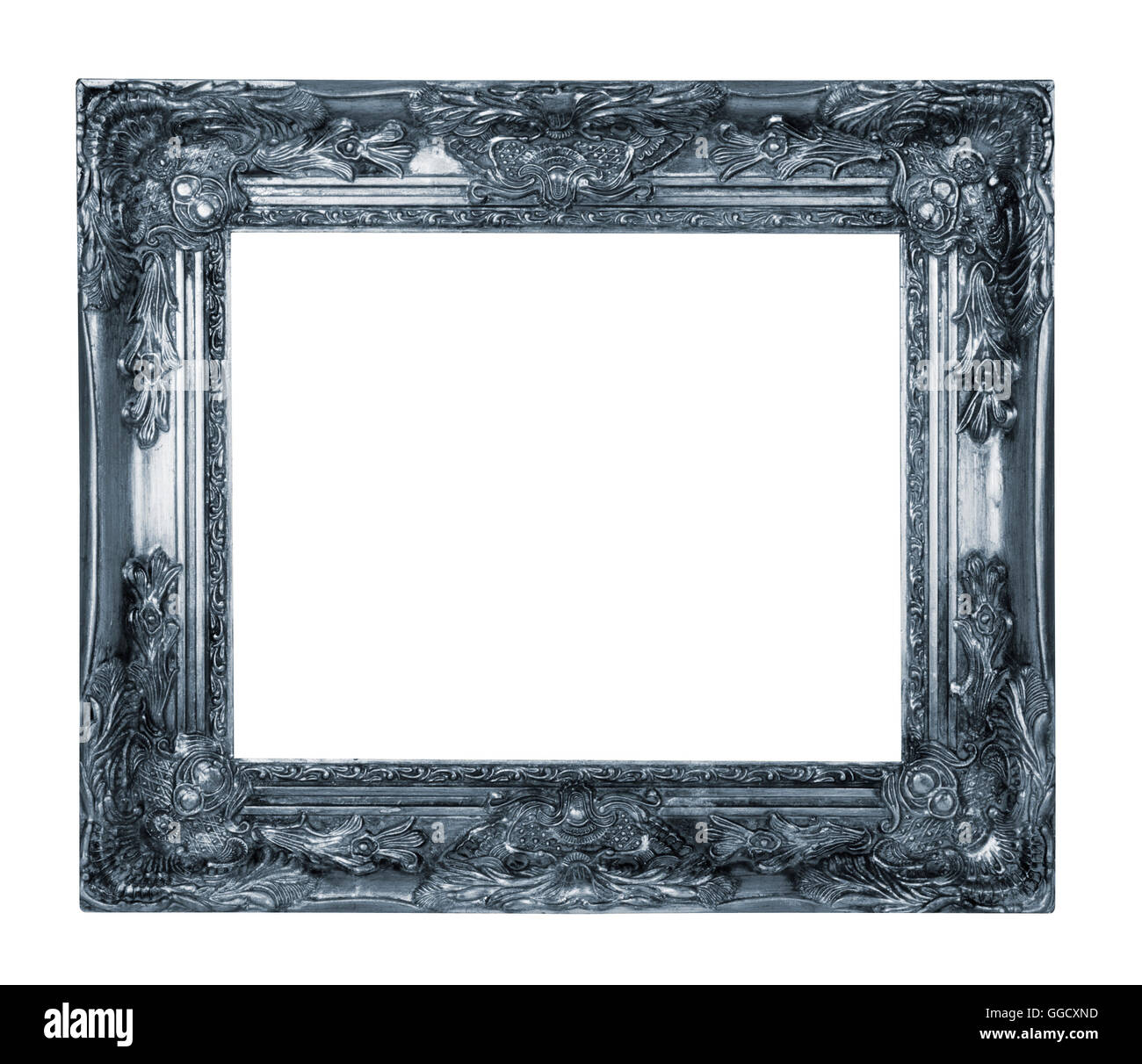 Antique baroque silver picture frame hi-res stock photography and ...