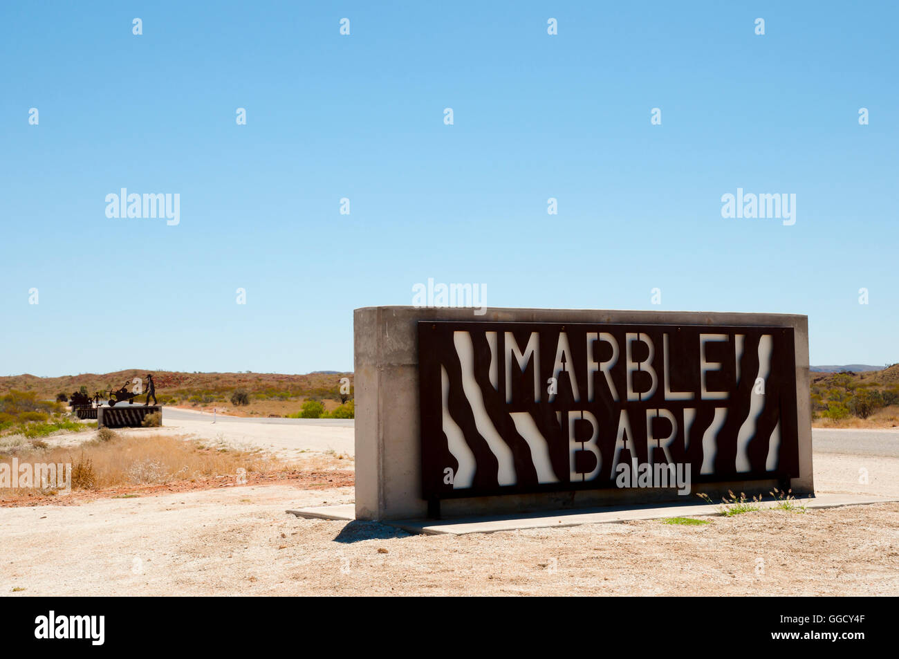 Marble Bar Sign - Australia Stock Photo - Alamy