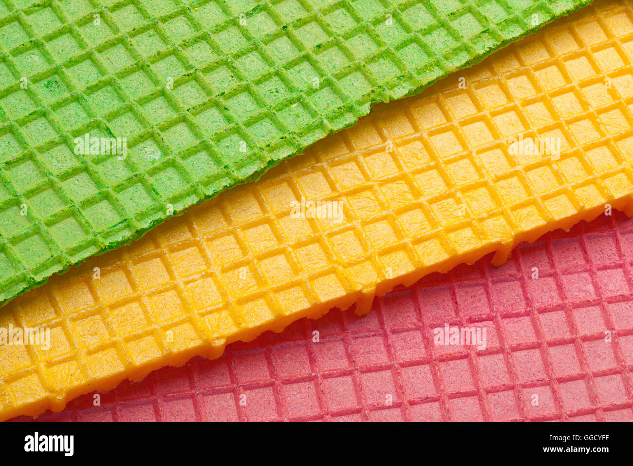 Multicolor wafer textured surface closeup background Stock Photo - Alamy