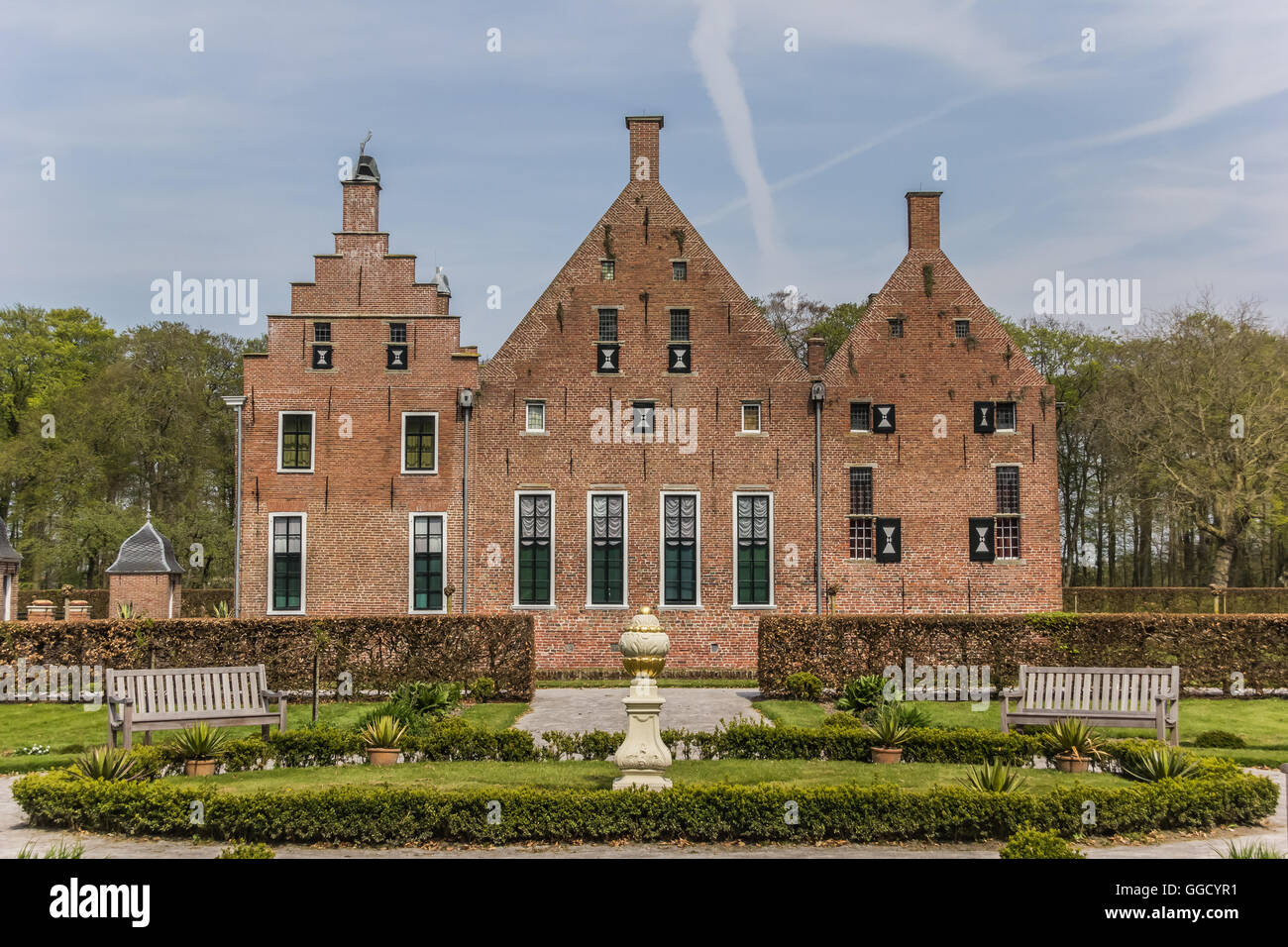 Side view of the old dutch mansion Menkemaborg Stock Photo - Alamy