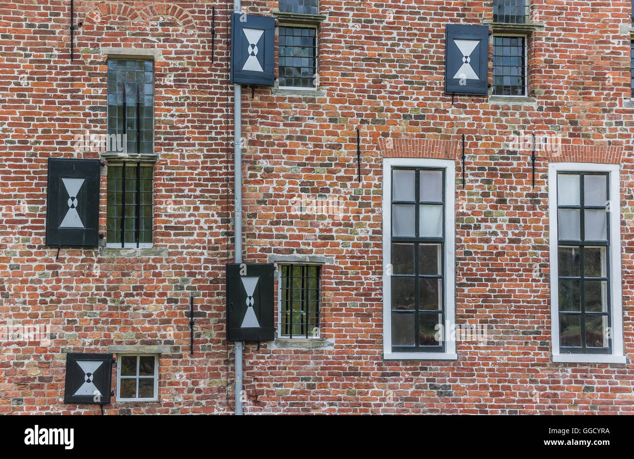 Detail of the old dutch mansion Menkemaborg Stock Photo - Alamy
