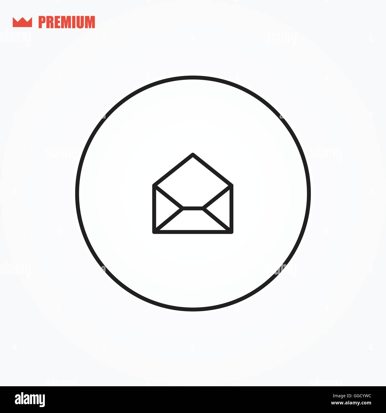 Read mail vector icon. Open mail vector icon. Envelope vector icon ...