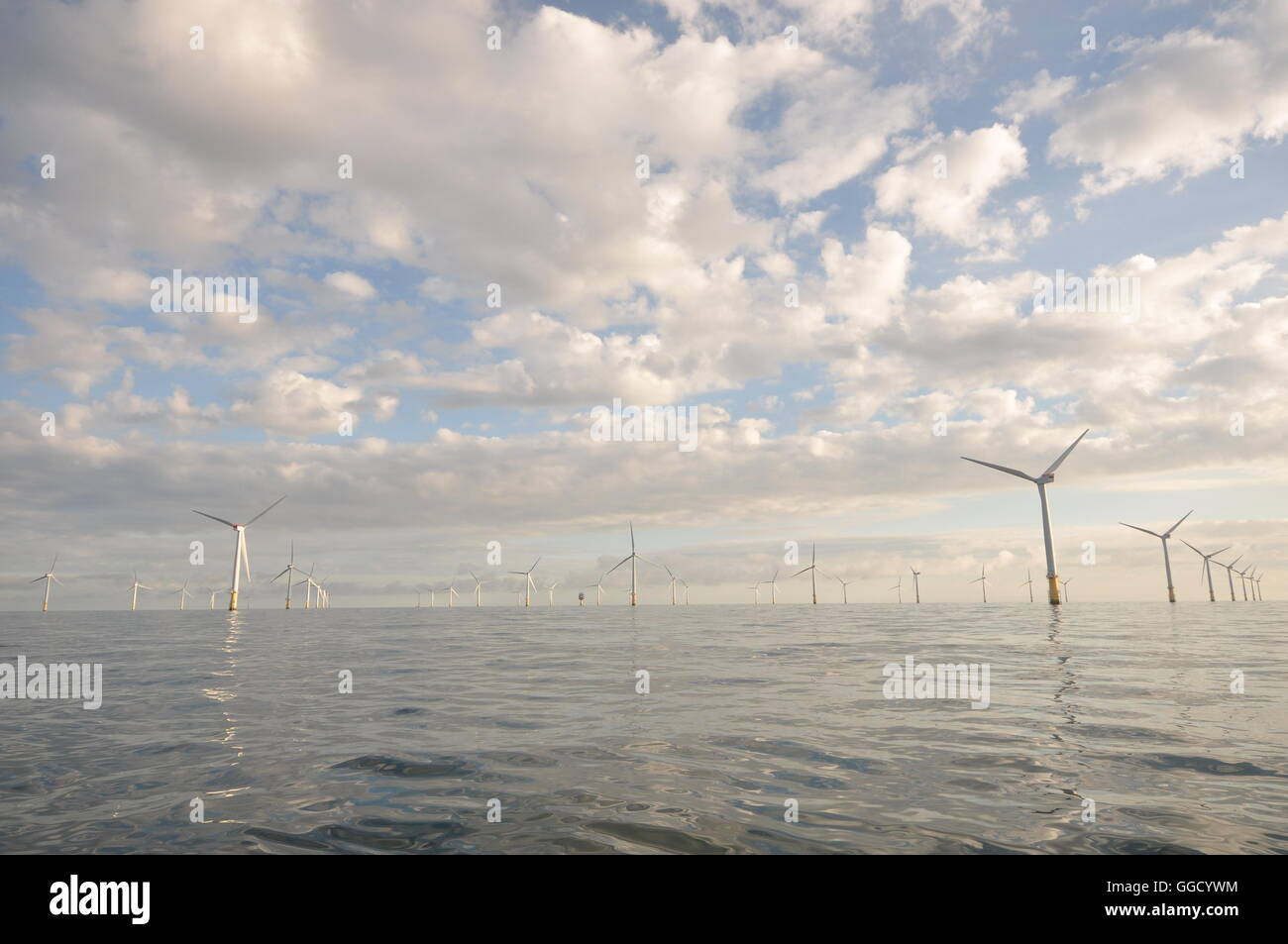 Sheringham Shoal wind farm off the north Norfolk coast, UK Stock Photo ...