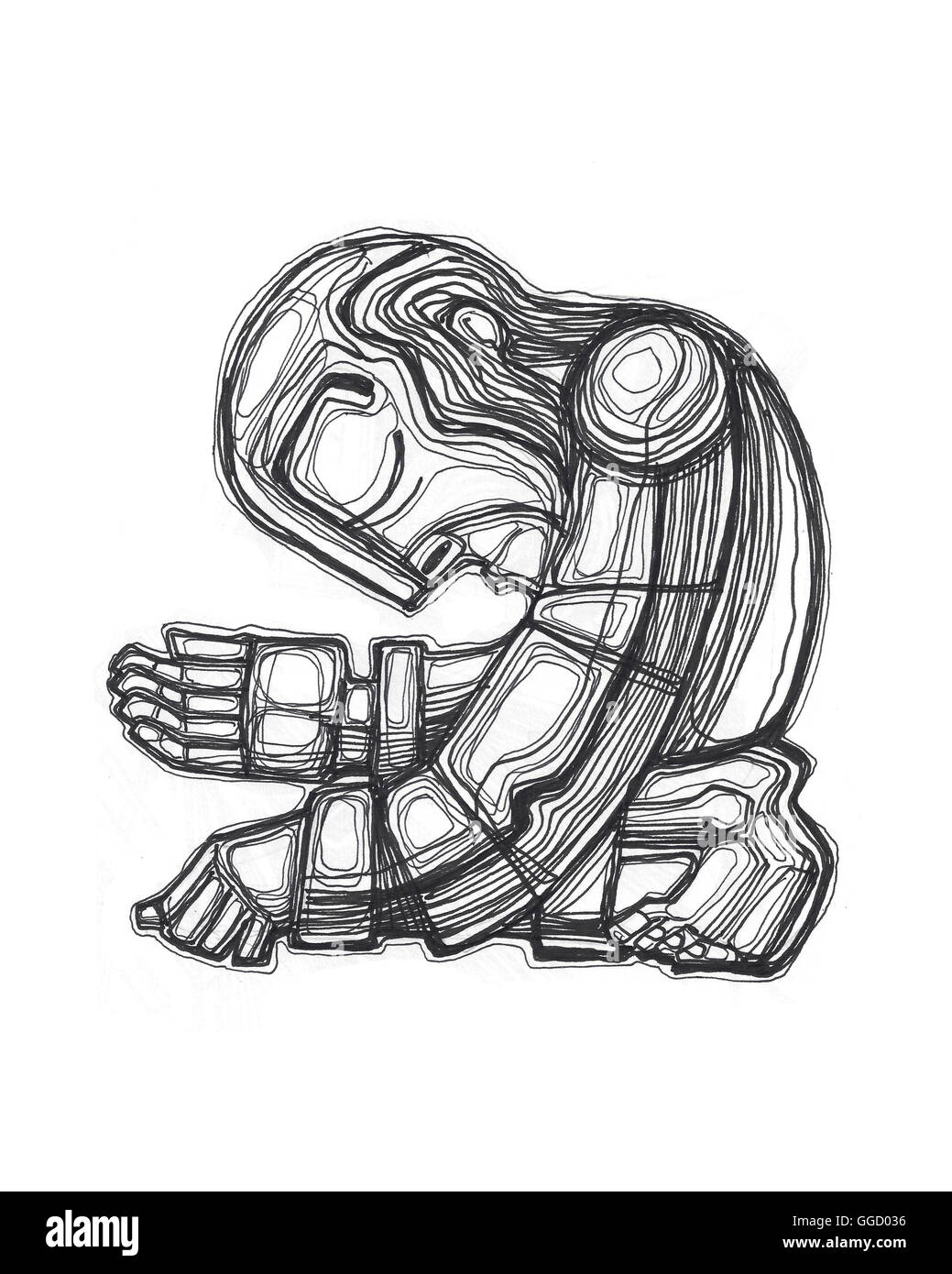 Begging hand illustration hi-res stock photography and images - Alamy