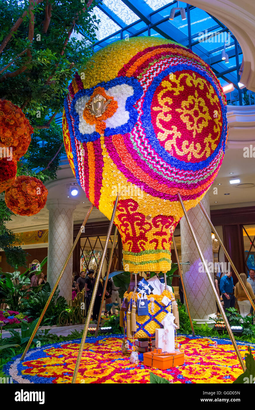 Flowers Installation Wynn Hotel Casino High Resolution Stock ...