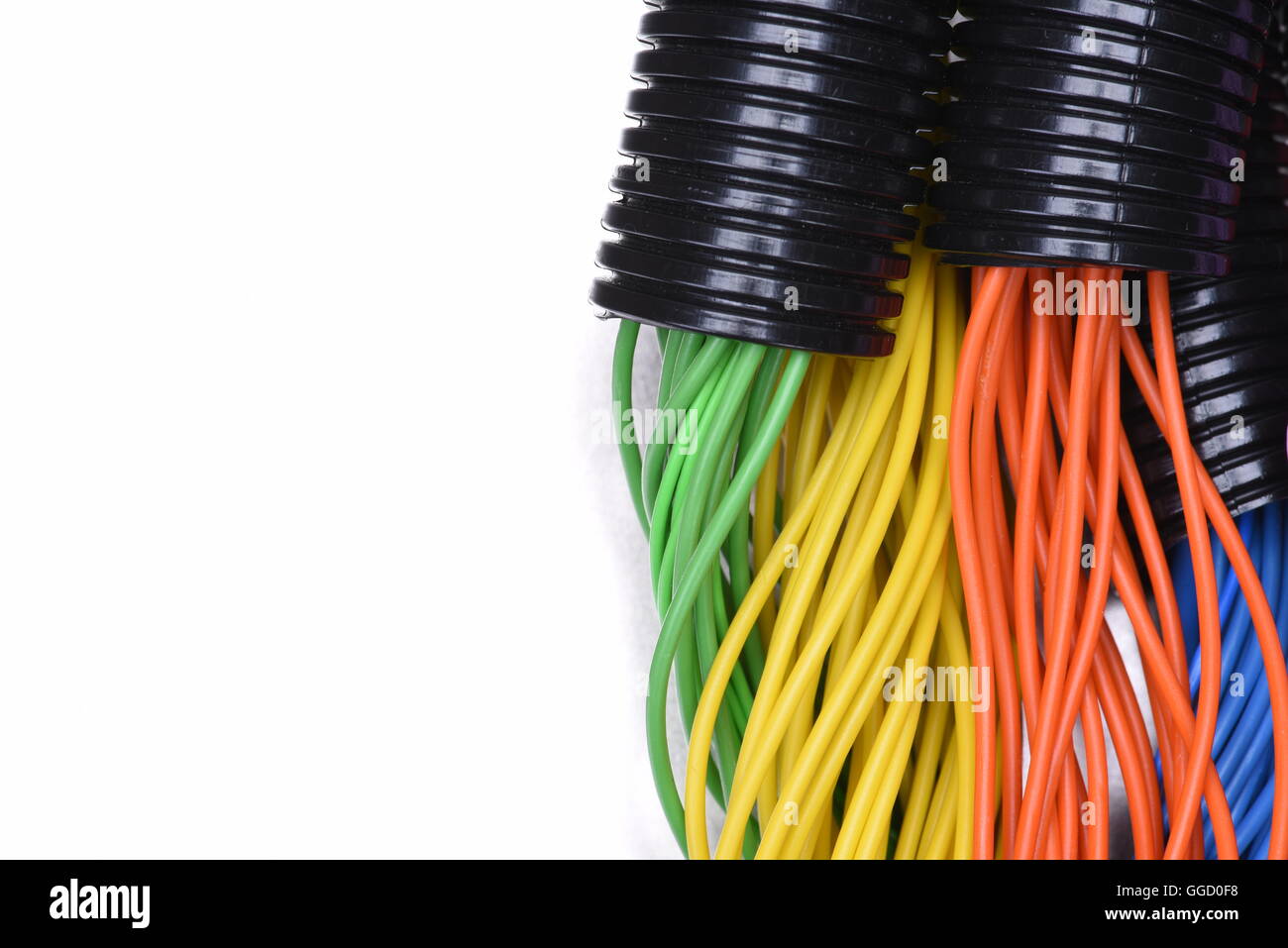 Electric cables plastic pipes hi-res stock photography and images - Alamy