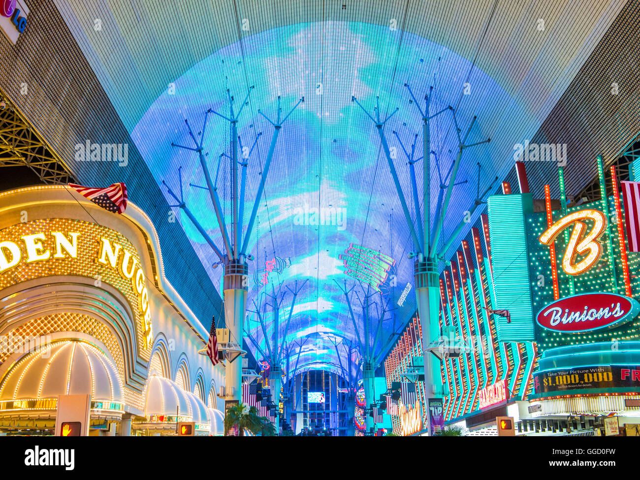 The Fremont Street Experience in Las Vegas Stock Photo - Alamy