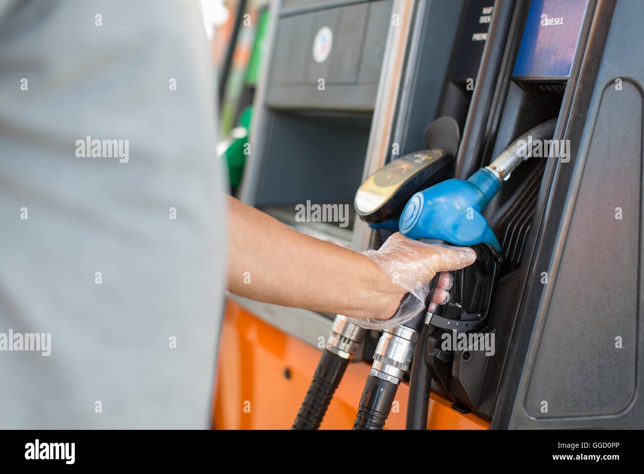 Car fueling at the gas station Stock Photo - Alamy