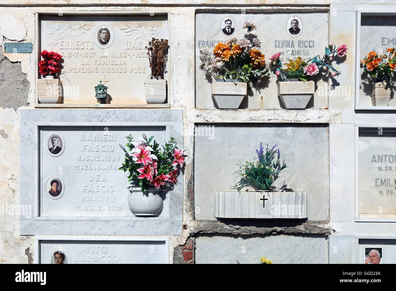 geography / travel, typical Italian cemetery, Porto Venere, La Spezia ...