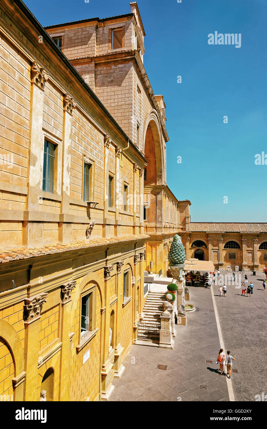 Inner Square of the Vatican city in Italy Stock Photo - Alamy