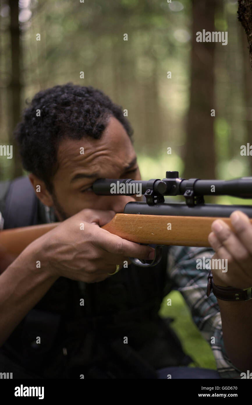 African hunter rifle hi-res stock photography and images - Alamy