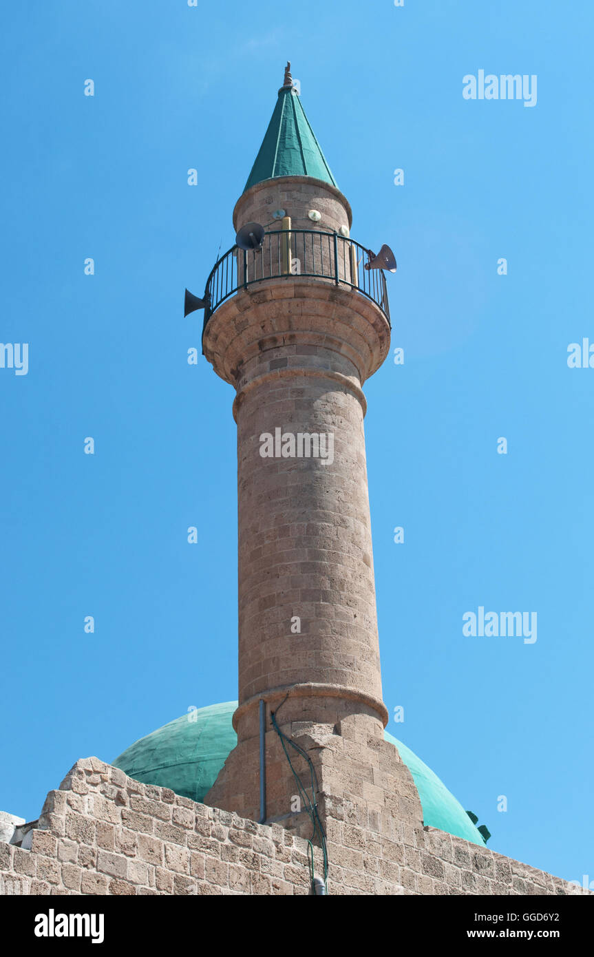 Israel, Middle East: view of the Al-Jazzar Mosque, known as the White ...