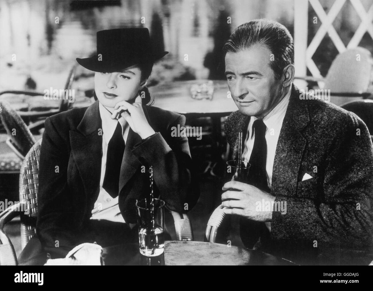 BERÜCHTIGT / Notorious USA 1945/46 / Alfred Hitchcock Szene mit INGRID ...