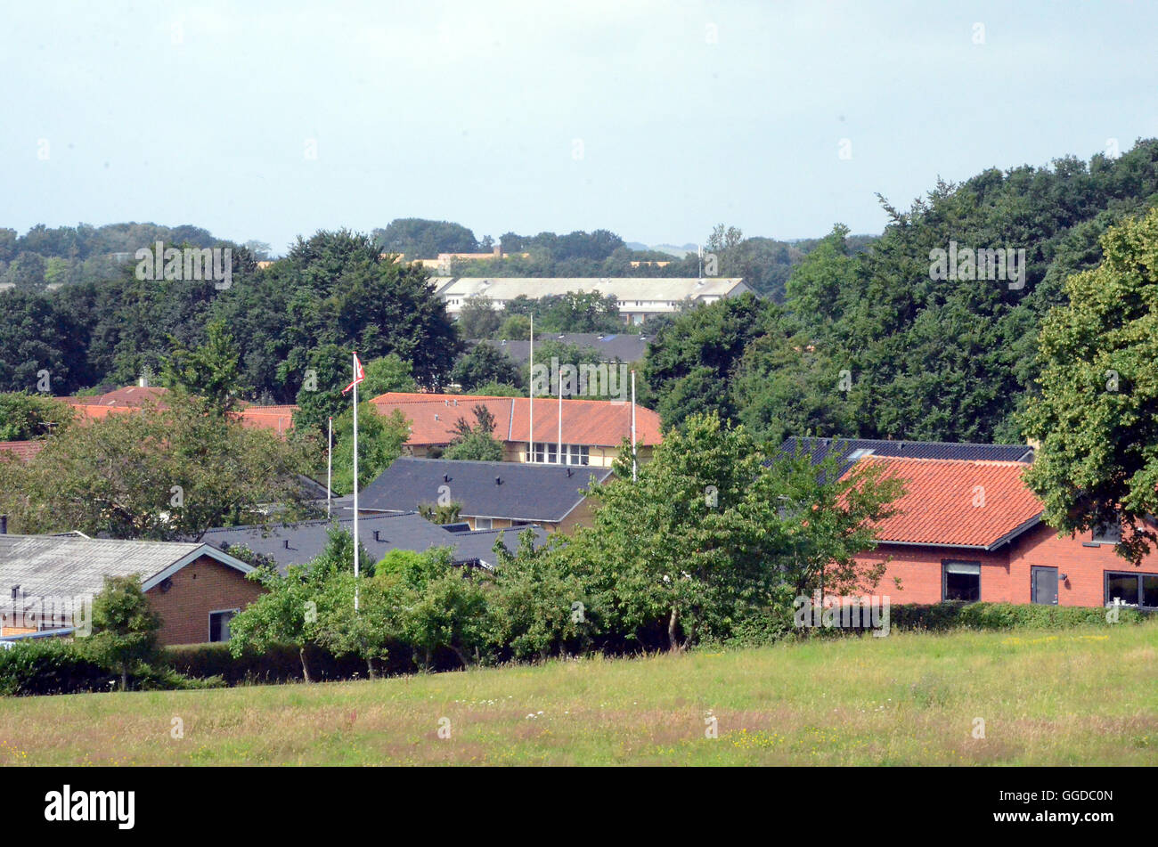 Cityscape, the outskirts of a larger town Stock Photo - Alamy
